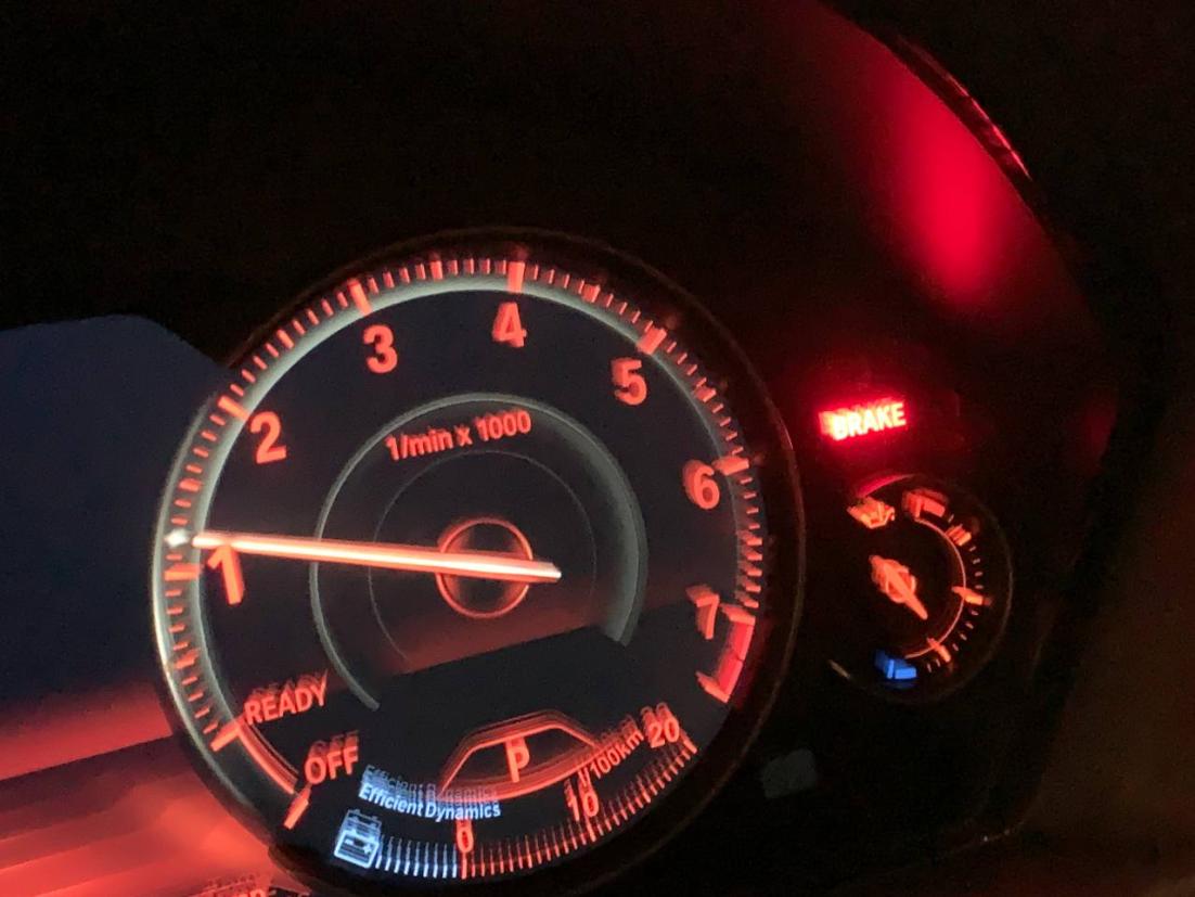 Replacing US parking brake sign to EU